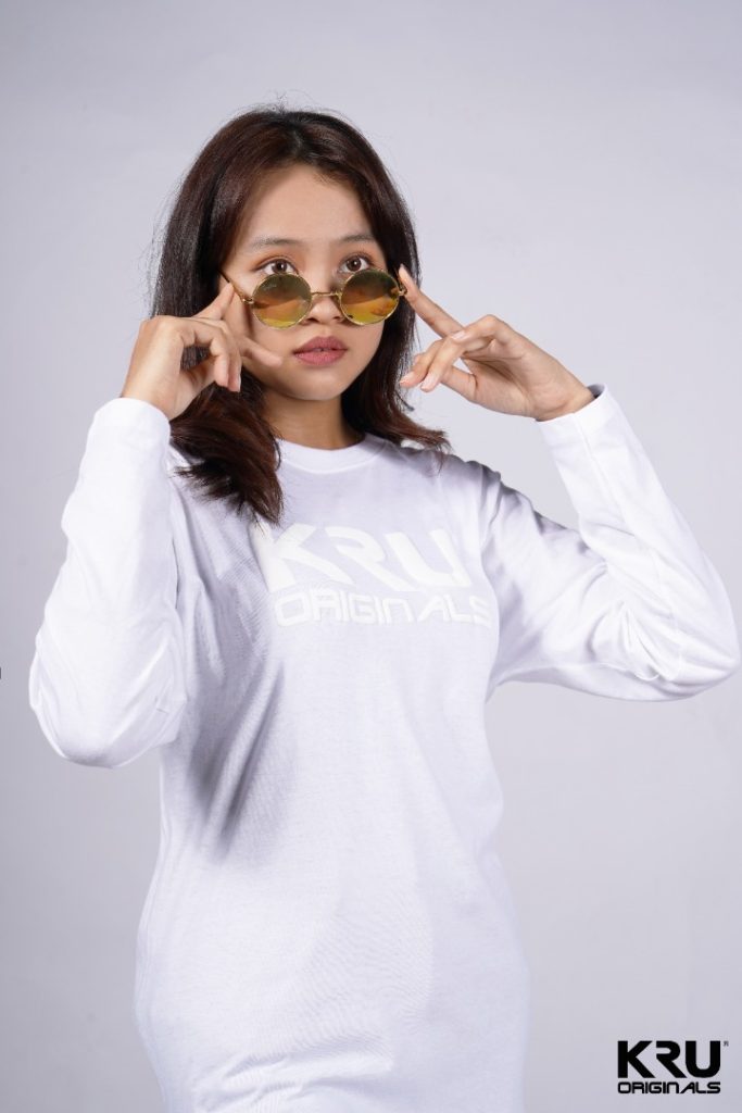 KRU Originals Embossed Collection Long Sleeve T-Shirts (White) – KRU2U